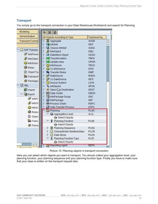 Beginner's guide create a custom 'copy' planning function type | PDF