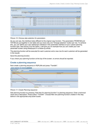 Beginner's guide create a custom 'copy' planning function type | PDF