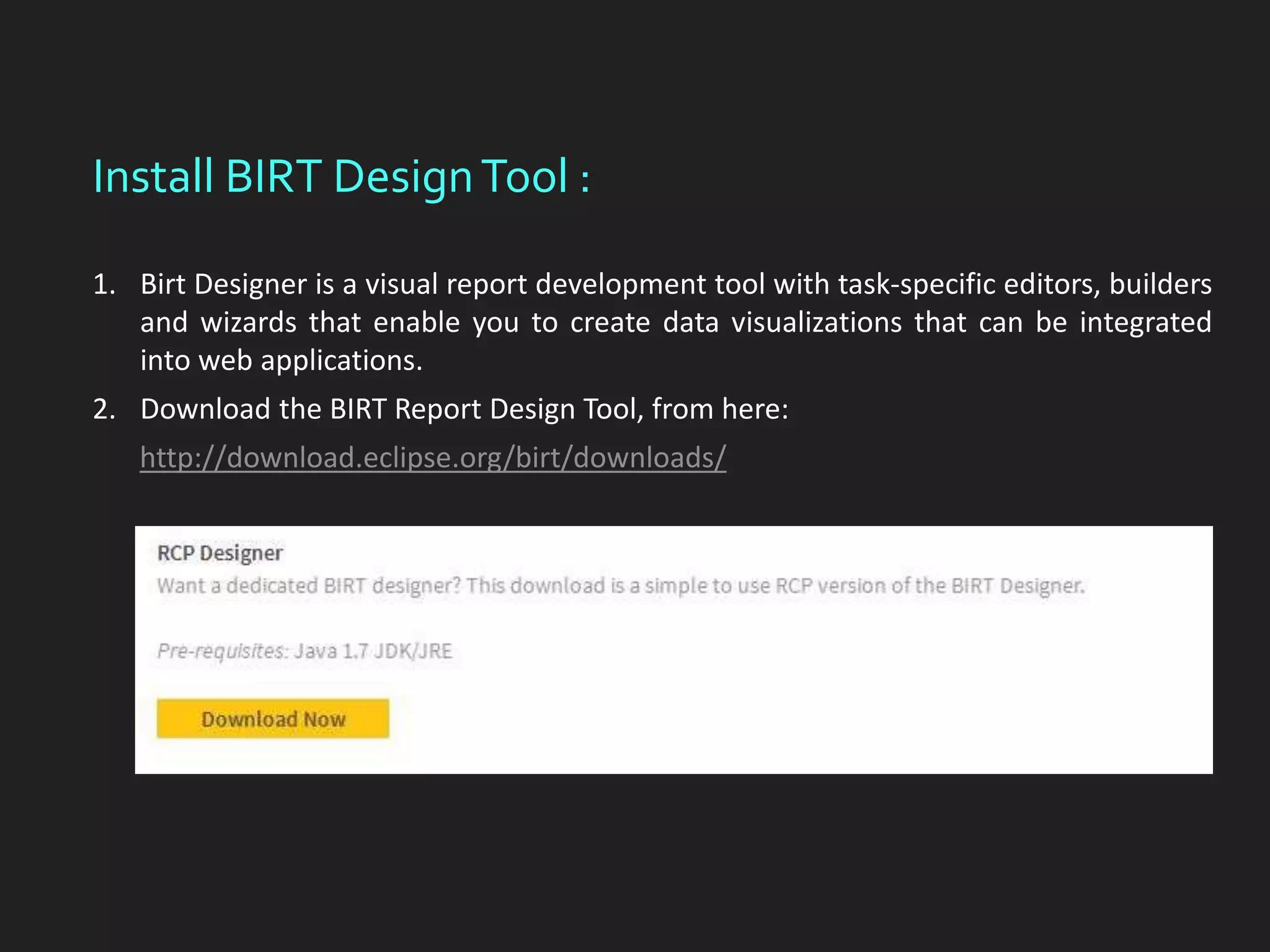 Beginner’s guide for birt and php | PPT