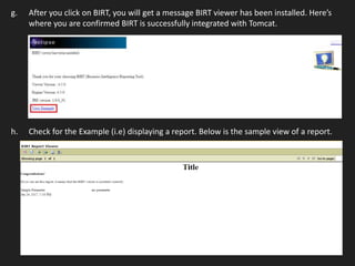 Beginner’s guide for birt and php | PPT