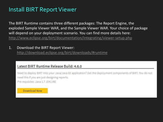 Beginner’s guide for birt and php | PPT