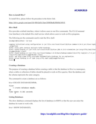 ACADGILD:: HADOOP LESSON | PDF
