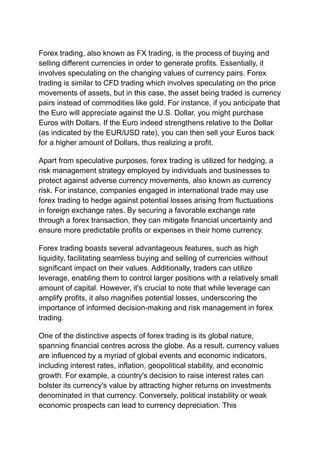 Beginner's Guide to Forex Trading | PDF