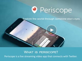 Beginner's Guide to Periscope | PPT