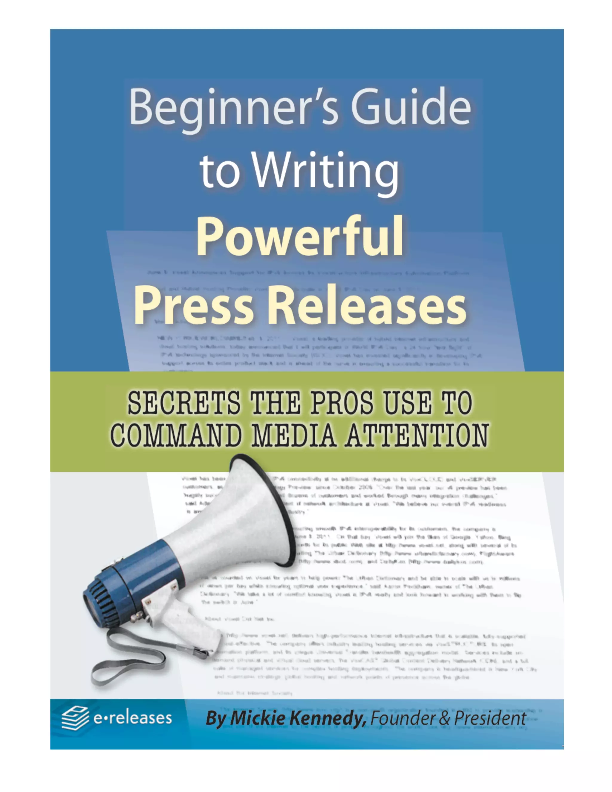 Beginners Guide for Press Releases | PDF