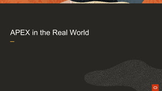 Beginner's Guide to APEX | PPT