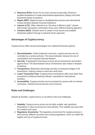Beginner’s Guide to Cryptocurrency Unveiling | PDF