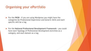 Beginner's guide to e portfolios Robert Alfis_nov2020 | PPT