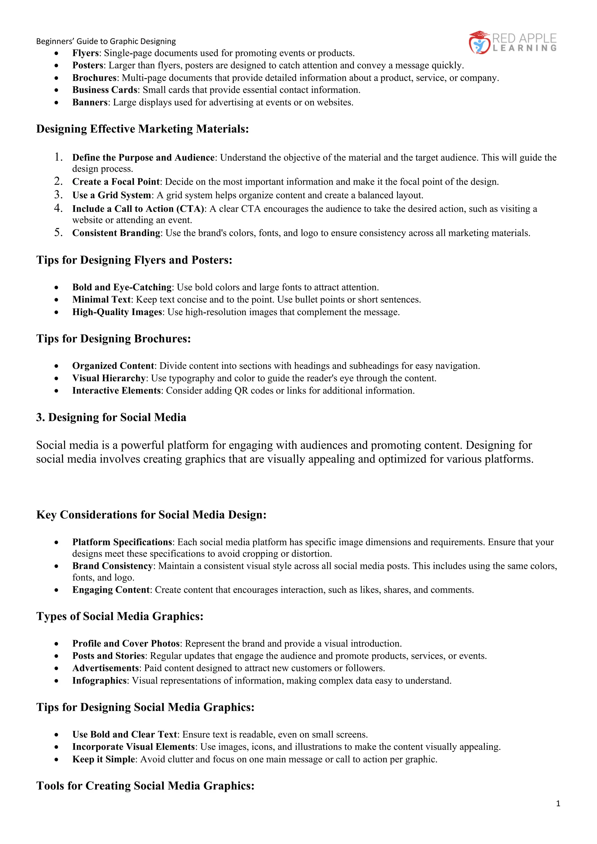 Beginners Guide to Graphic Designing Course | PDF