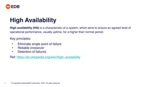 Beginner's Guide to High Availability for Postgres | PPT