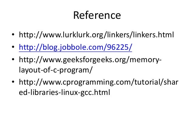 Beginner's guide to linkers