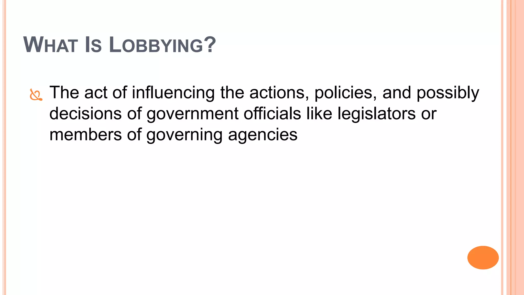 Beginner’s Guide to Lobbying | PPT