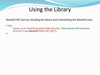 Beginners guide to mandrill | PPTX