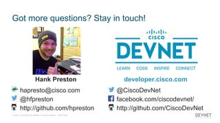 Beginner's guide to net devops with cisco devnet and ansible | PDF