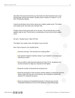 Beginner’s Guide to PPCs | PDF