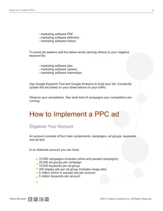 Beginner’s Guide to PPCs | PDF | Search | Internet