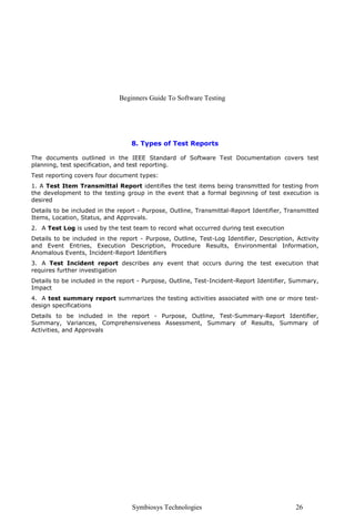 Beginners guide to software testing | PDF