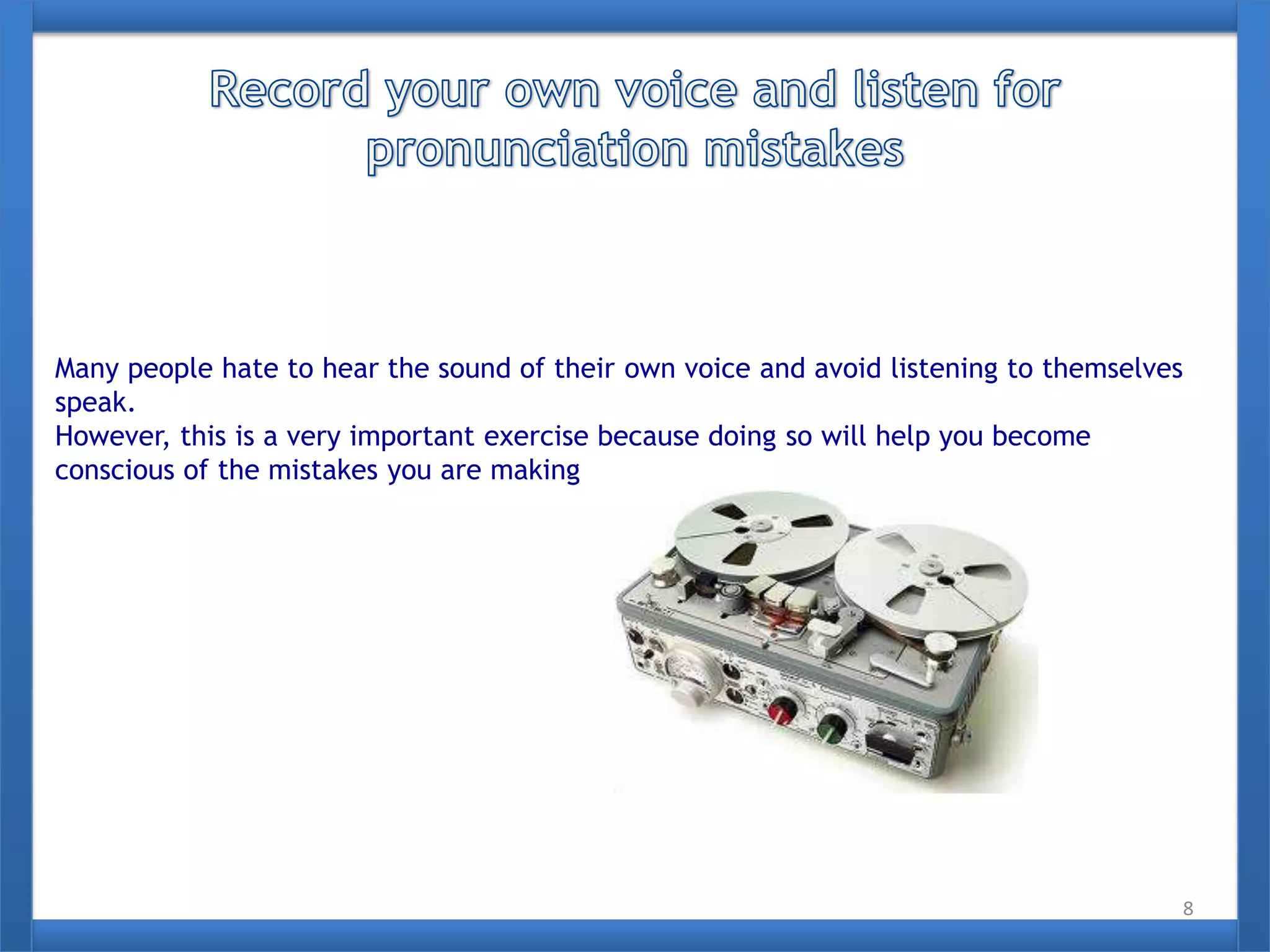 Beginners guide to speaking in correct english | PPTX