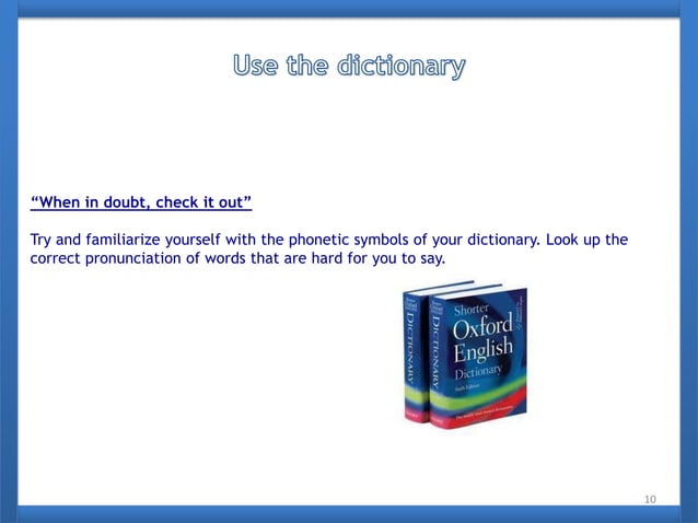 Beginners guide to speaking in correct english | PPTX