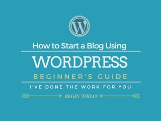 5 Steps to Instantly Create an Awesome Blog Using WordPress | PPT