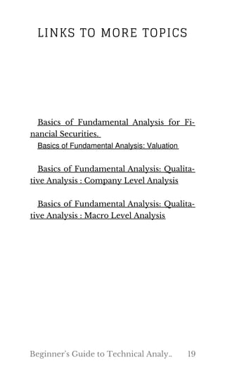 Beginner's Guide to Technical Analysis | PDF