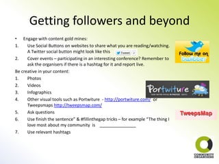 Beginner's guide to Twitter | PPT