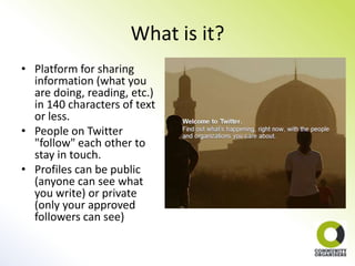 Beginner's guide to twitter | PPT