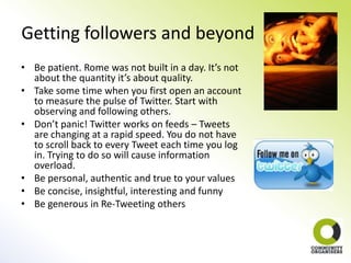 Beginner's guide to twitter | PPT