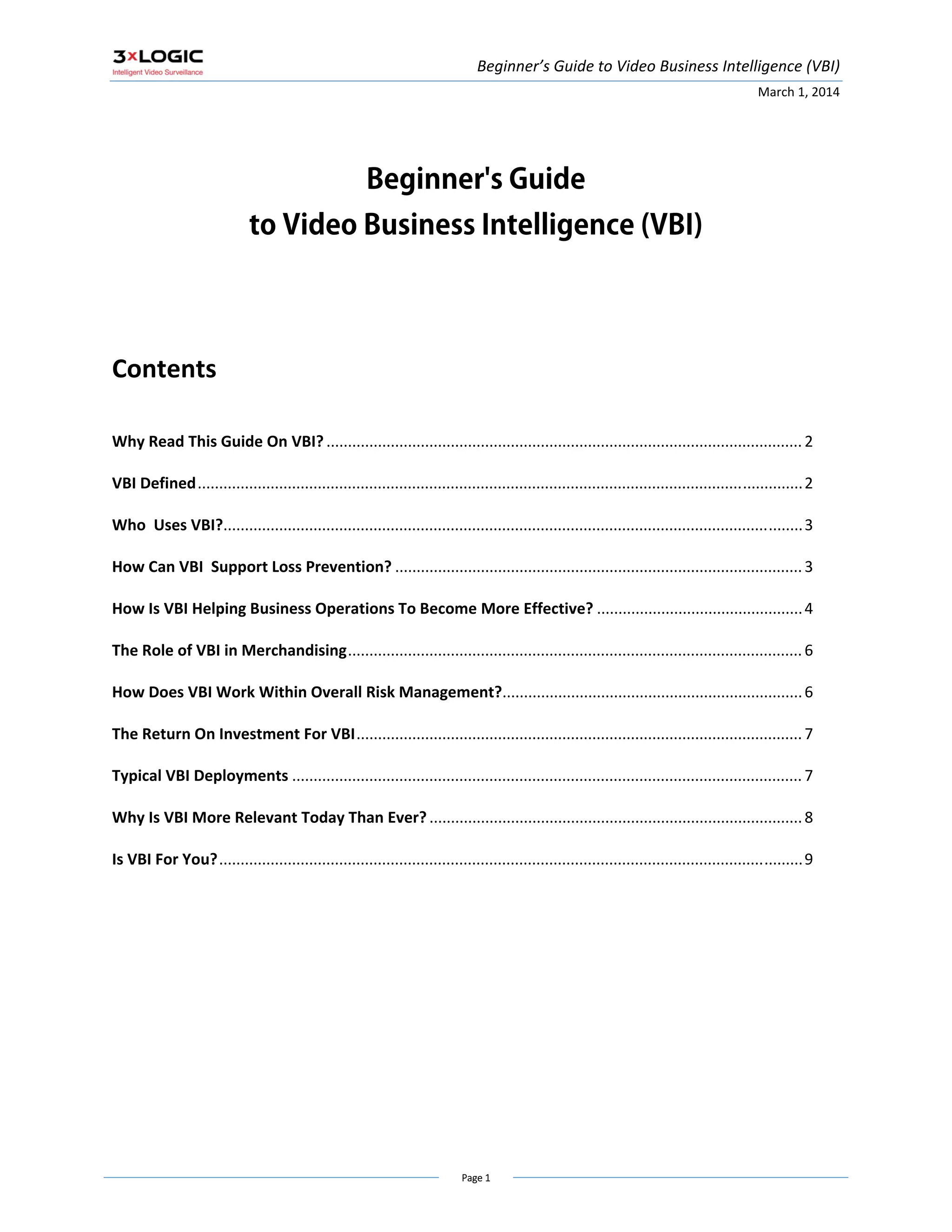 Beginners Guide to VBI | PDF