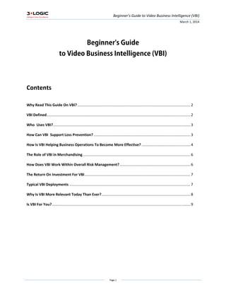 Beginners Guide to VBI | PDF