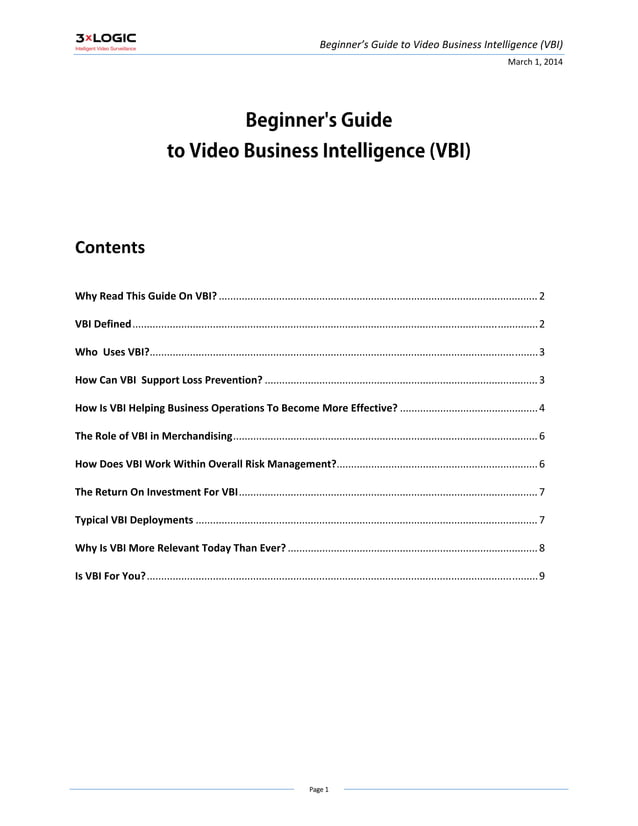 Beginners Guide to VBI | PDF
