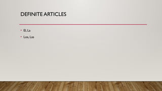 spanish language for beginners level ppt | PPTX