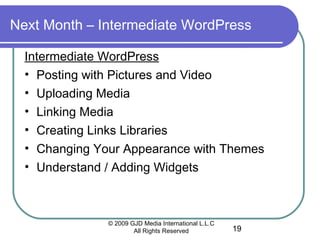 Beginner's WordPress | PPT