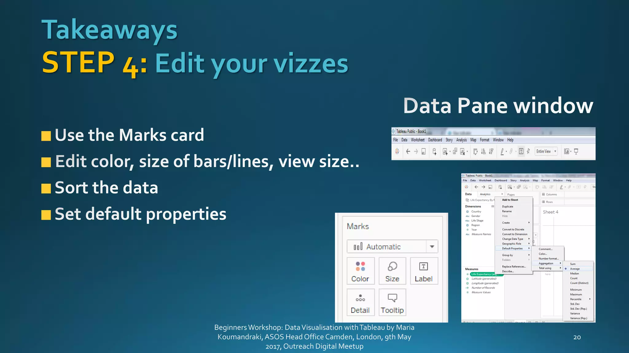 Data Visualisation & Analytics with Tableau (Beginner) - by Maria Koumandraki | PDF