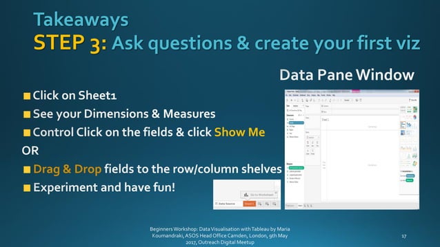 Data Visualisation & Analytics with Tableau (Beginner) - by Maria Koumandraki | PDF
