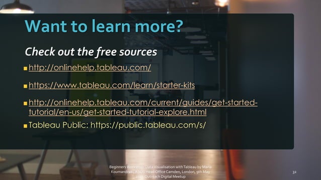 Data Visualisation & Analytics with Tableau (Beginner) - by Maria Koumandraki | PDF