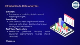 Beginner to Advanced Data Analytics Courses in Hyderabad | PPT