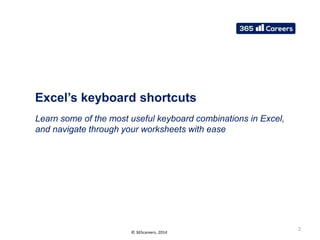 Beginner to pro in excel shortcuts | PPT