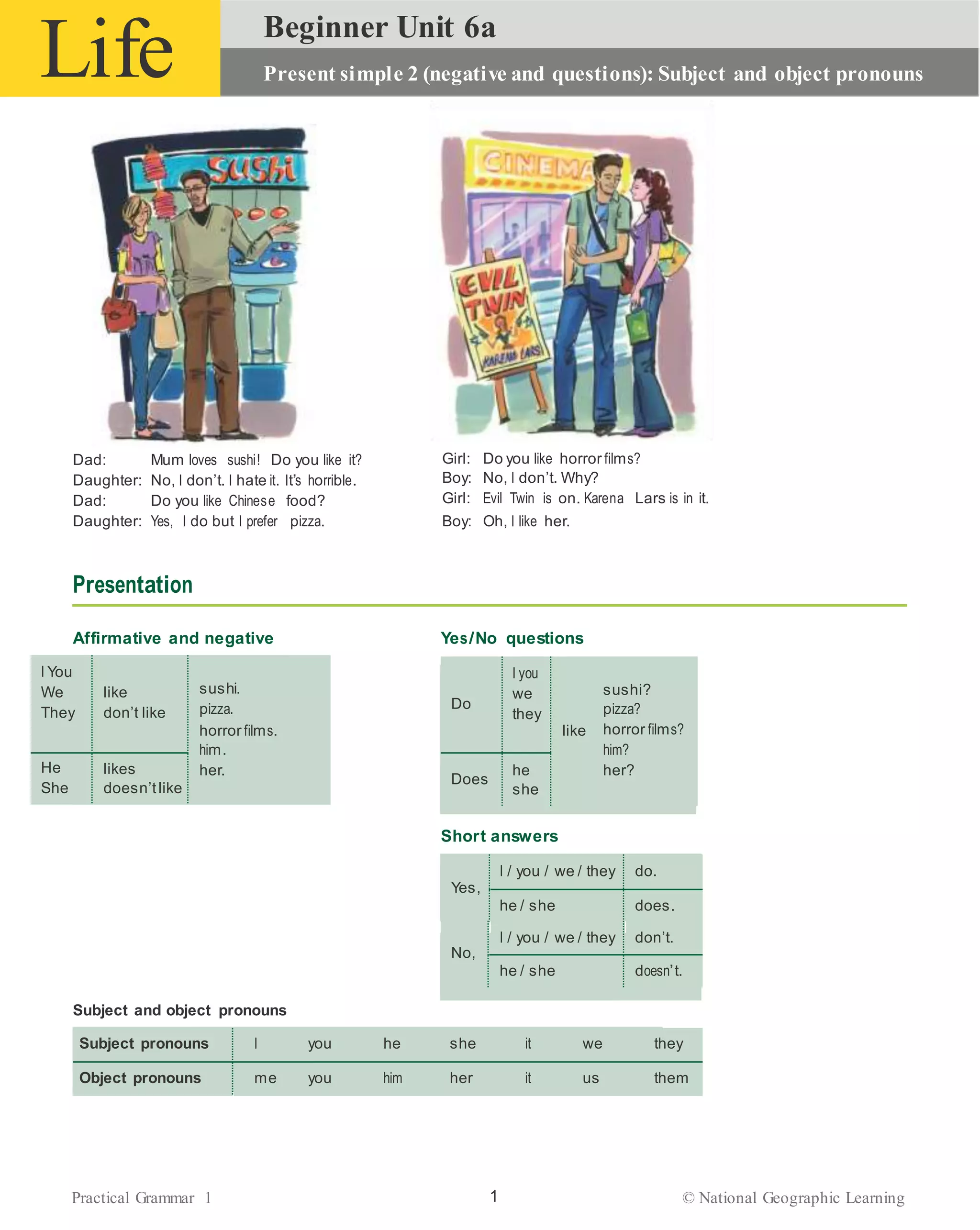 Beginner units 6a and 6b (1) | PDF