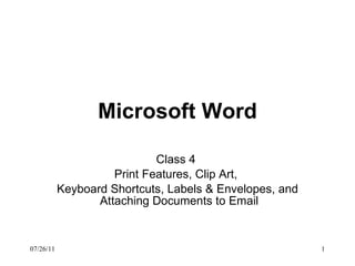 Beginner word class_4 | PPT