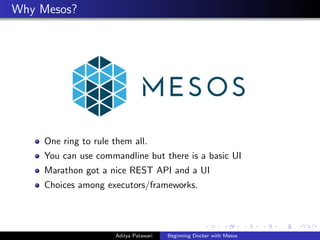 Beginning mesos | PPT