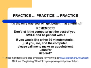 Beginning Microsoft Word | PPT