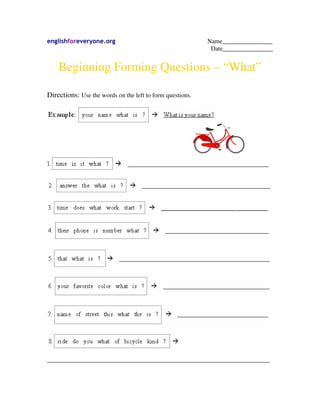 Beginning%20forming%20 questions%20 %20what | PDF