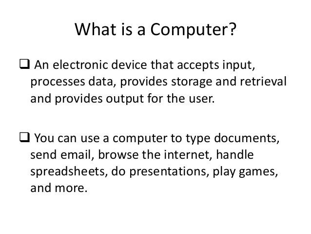 Beginning computer basics