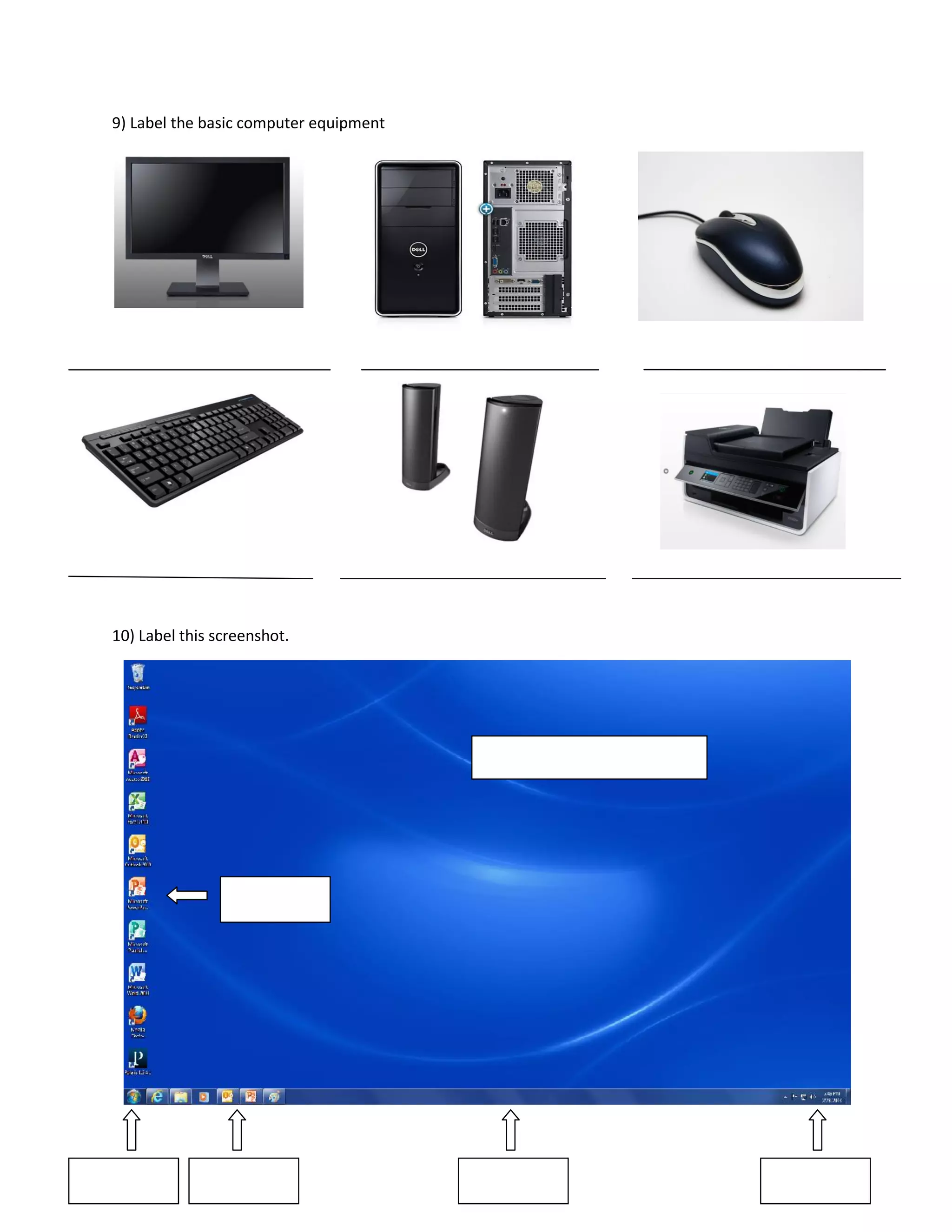 Beginning computer basics exercise | PDF Beginning computer basics exercise | PDF