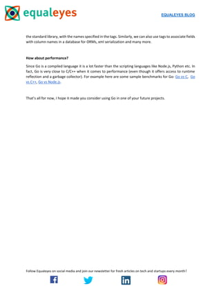 Beginning development in go | PDF