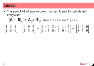 Beginning direct3d gameprogrammingmath05_matrices_20160515_jintaeks | PPT