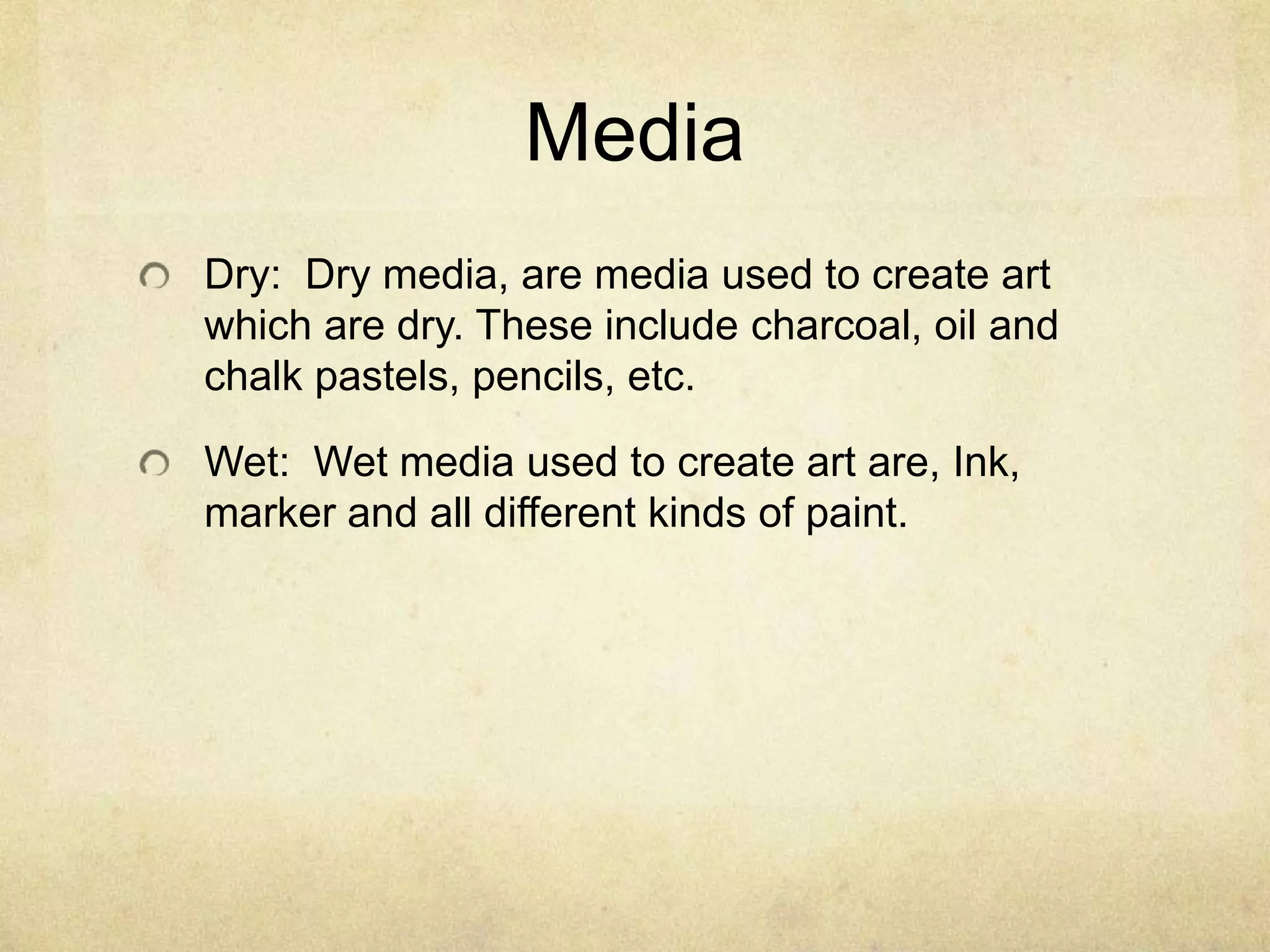 Beginning drawing media and pencil holding | PPTX