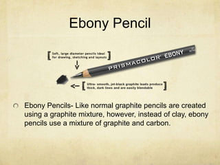 Beginning drawing media and pencil holding | PPTX