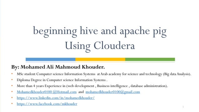 Beginning hive and_apache_pig | PPT
